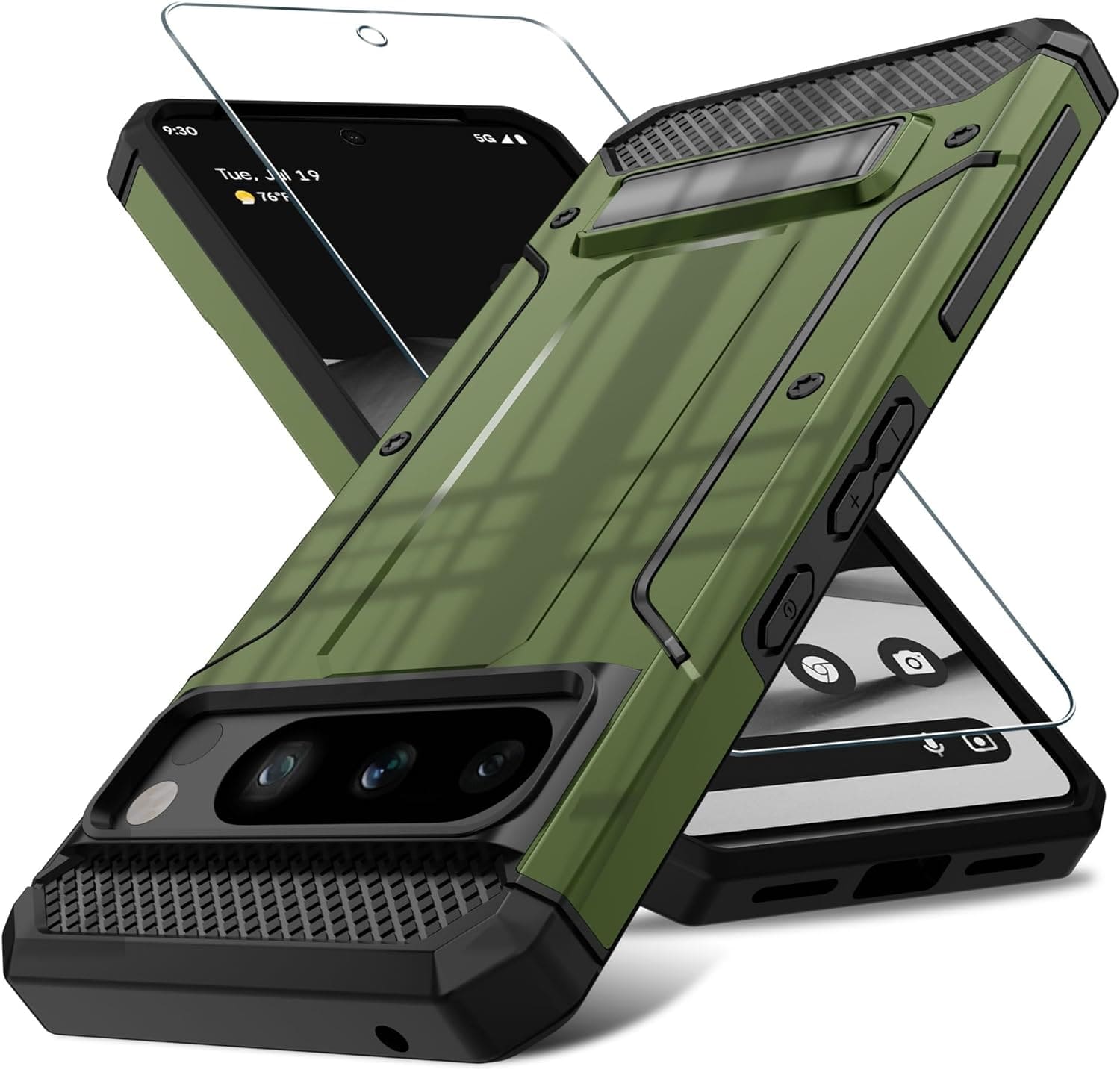 Pixel 8 Pro Screen Protector (6.7-Inch) Dual Layer Heavy Duty Shockpro
