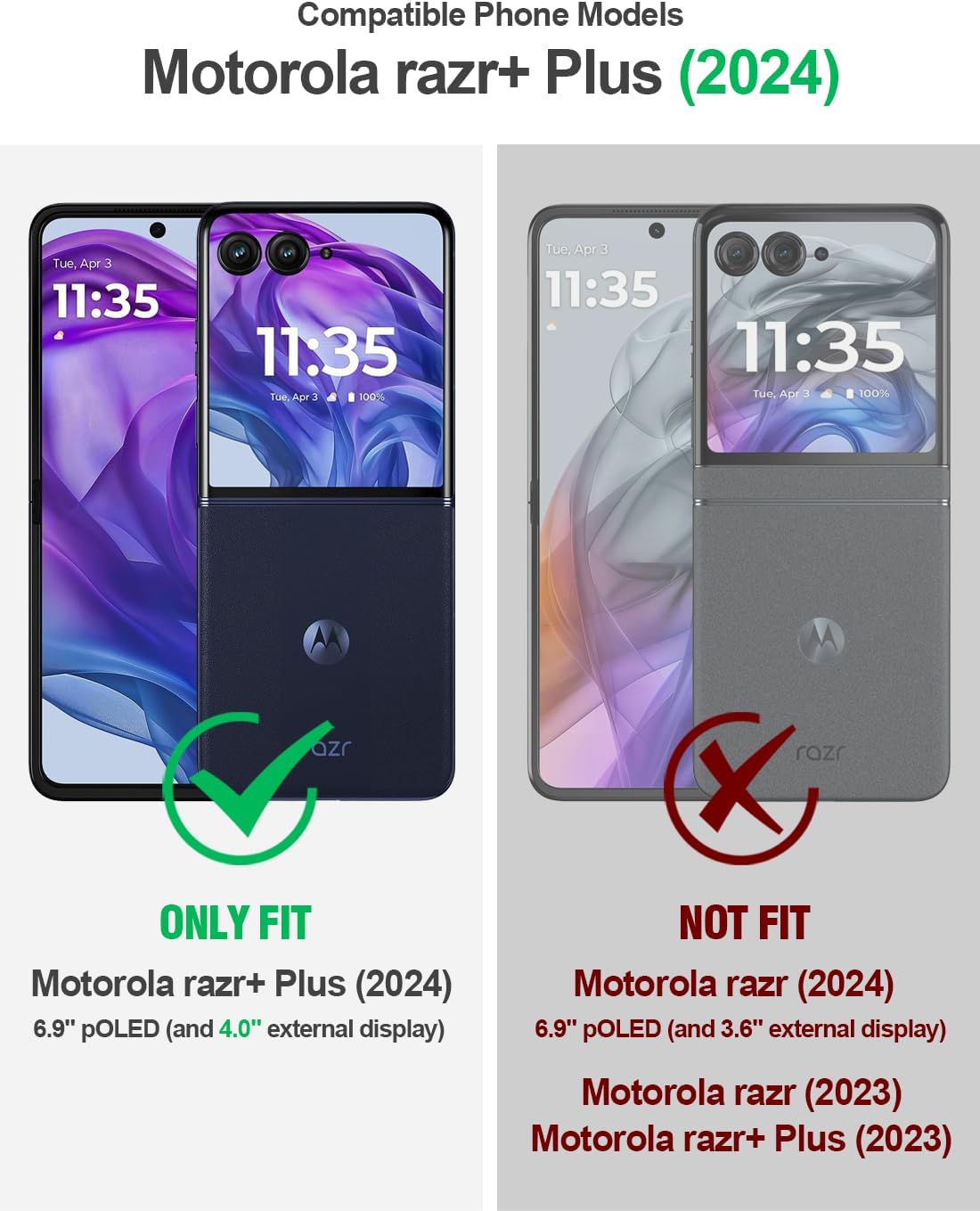 Motorola Moto Razr Full-Body Rugged Shockproof Protective Cover