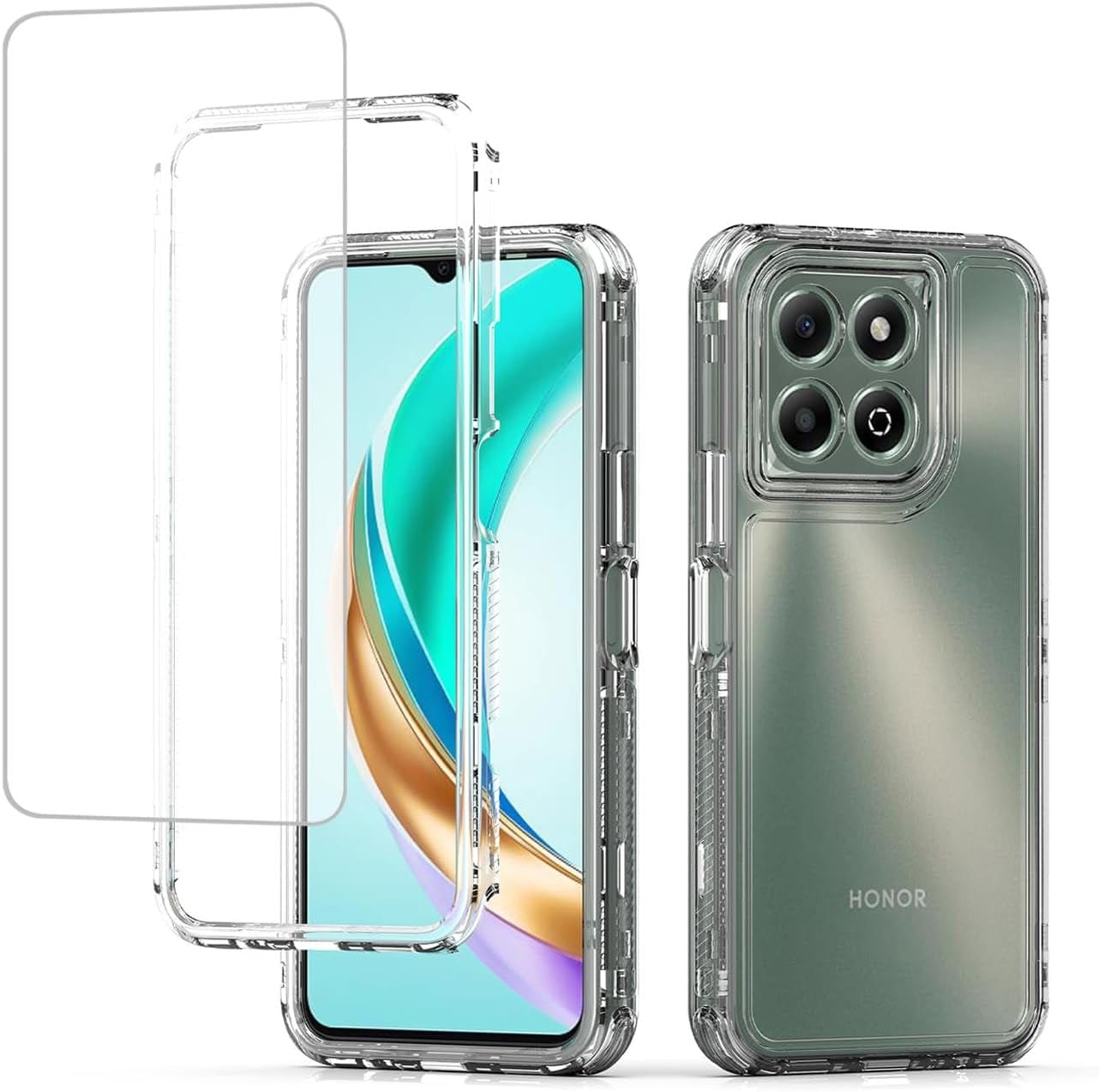 Honor X6b Case - Clear Heavy Duty Armor + Glass Protector | Gorilla Ca