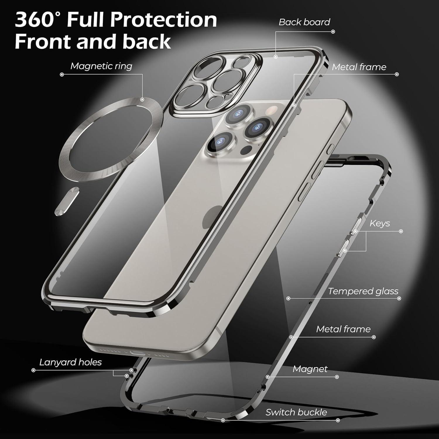 Magnetic Case for iPhone 16 Pro Max