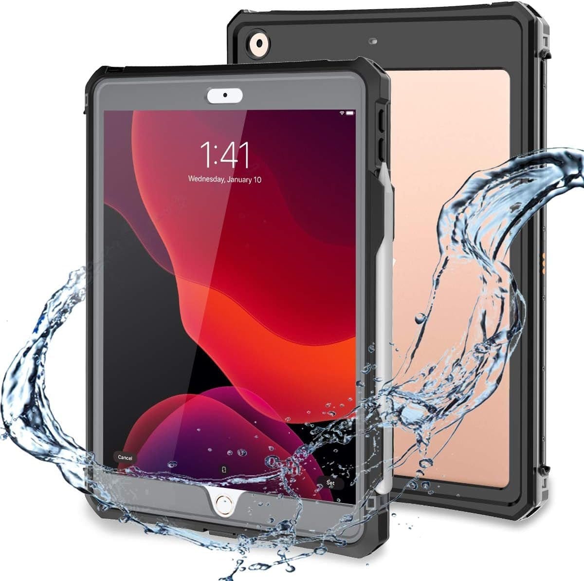 Ipad Case Waterproof Full Body Cover for Ipad 10.2 Inch 2021