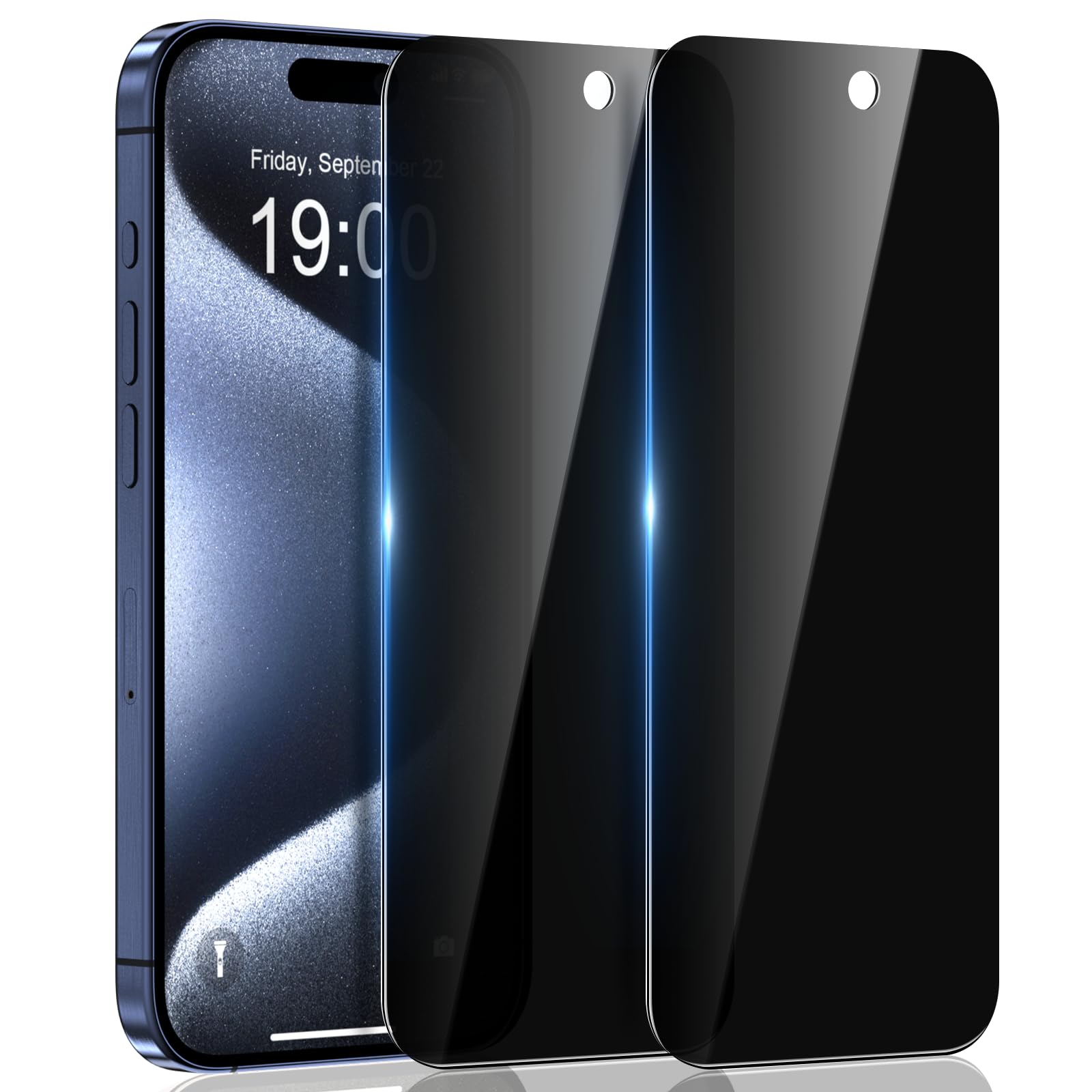 iPhone 14 Pro Max Privacy Screen Protector - 2 Pack