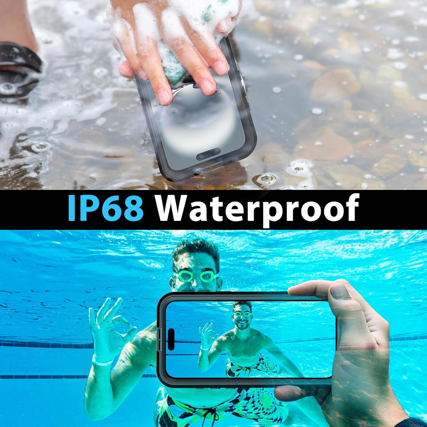 iPhone 16 Pro Waterproof Full Body Shockproof Case