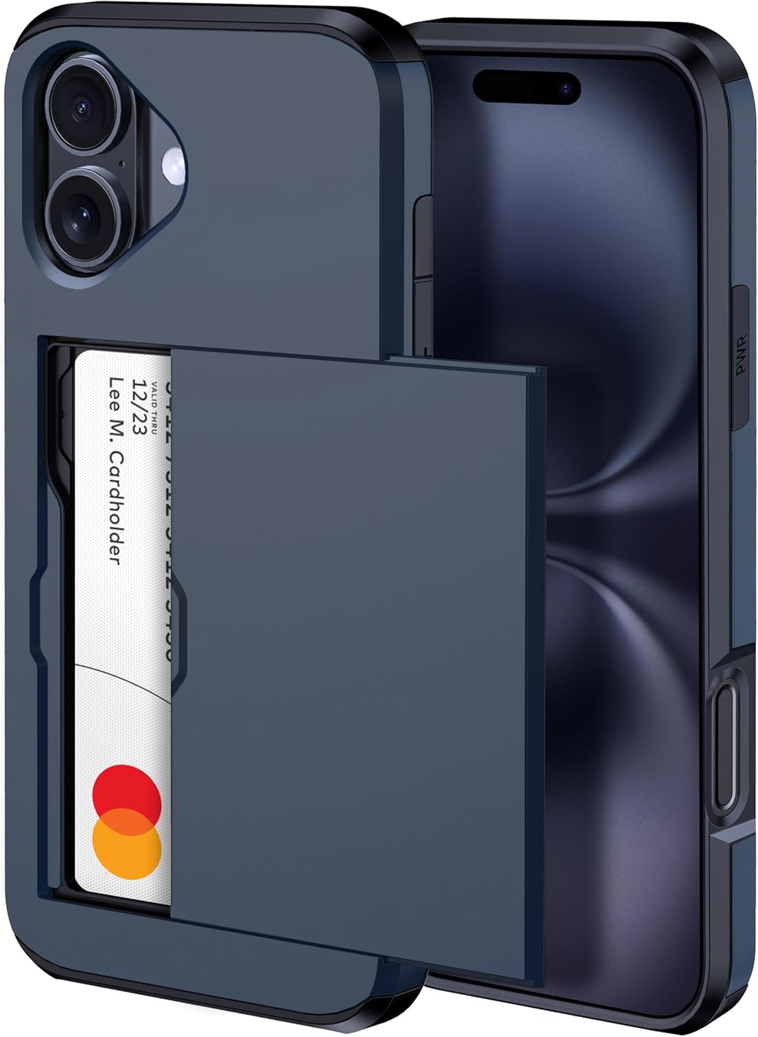 iPhone 16 Pro Max with Card Holder + Wrist Strap, Wallet Flip Cover wi