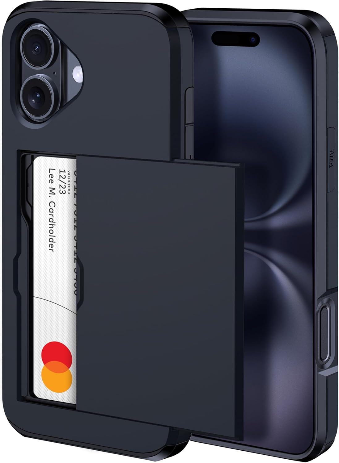 iPhone 16 Pro Max with Card Holder + Wrist Strap, Wallet Flip Cover wi