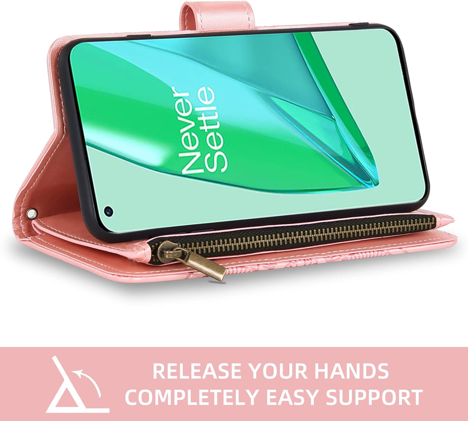 OnePlus 9 Pro One Plus 9Pro 5G Wallet Case Tempered Glass Screen Prote