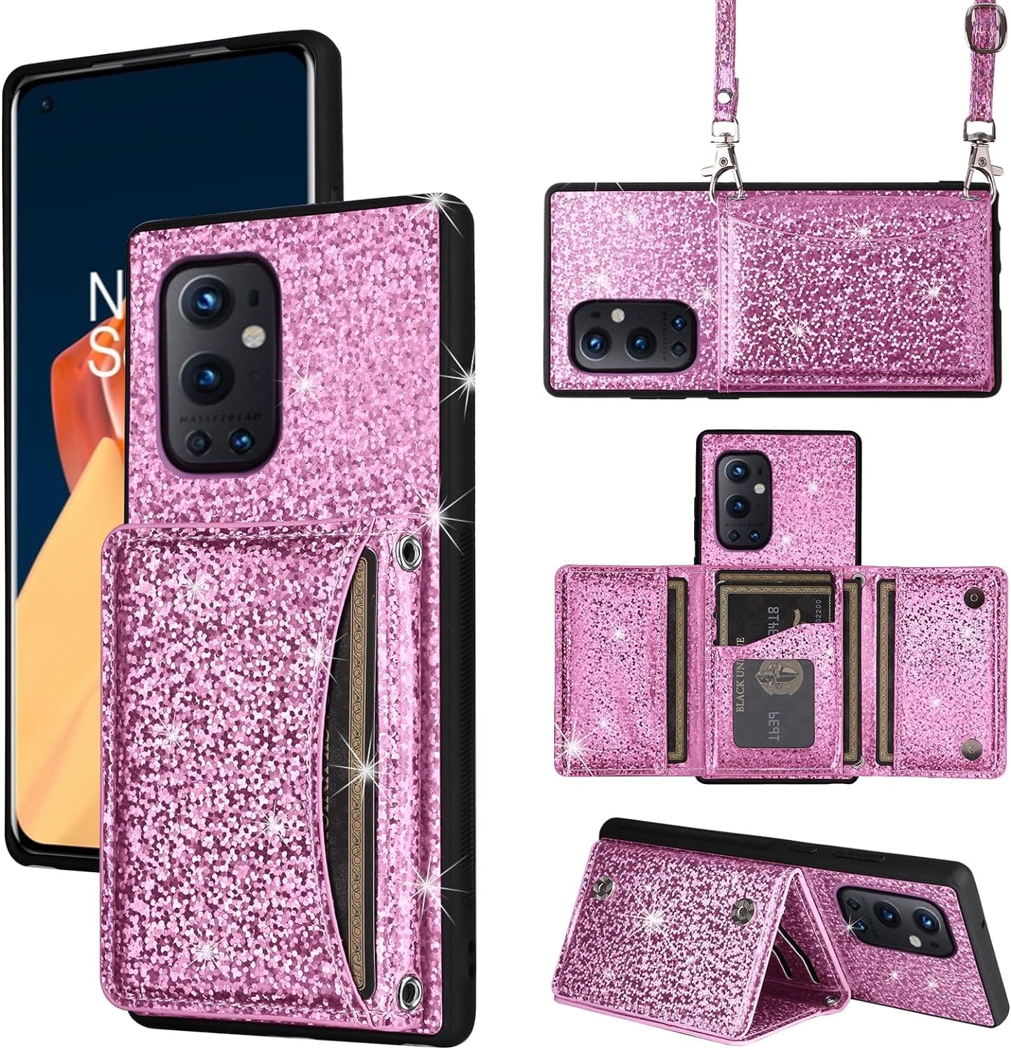 OnePlus 9 Pro One Plus 9Pro 5G with Shoulder Strap Credit Card Holder
