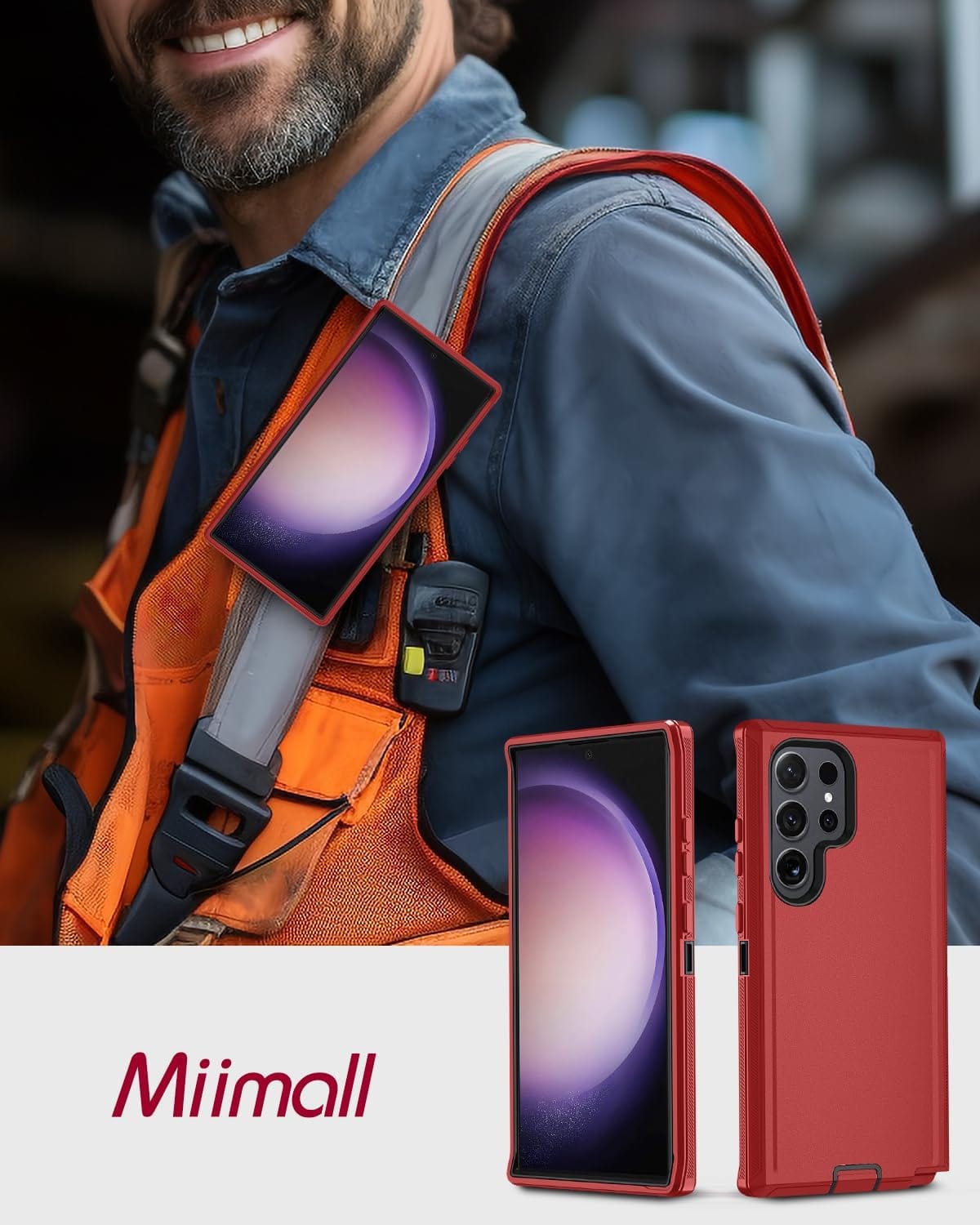 Samsung Galaxy S25 Ultra Rugged Heavy-Duty Holster Case