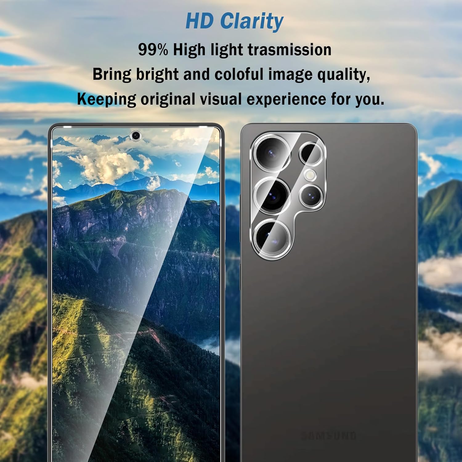 Samsung Galaxy S25 Ultra Screen Protector with Camera Lens Protector ...