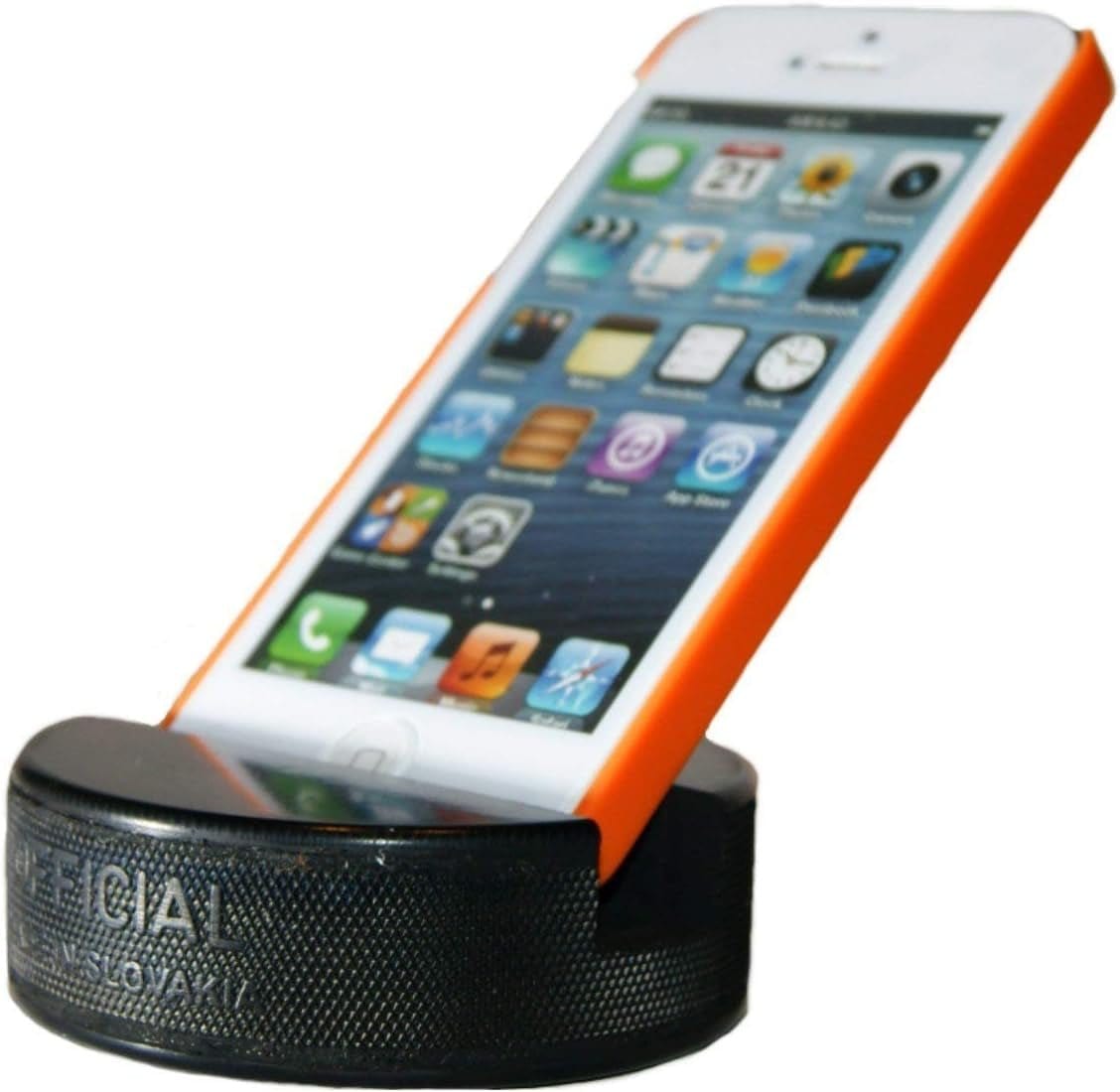 The Original Indestructible Hockey Puck Cell Phone Stand