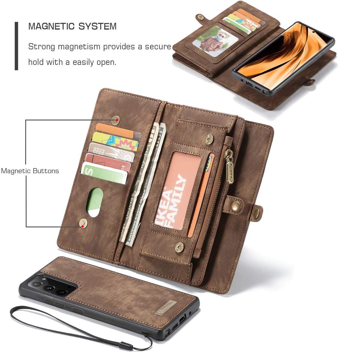 Galaxy Note 20 Ultra Wallet Case | Premium Leather Galaxy Note 20 Ultr