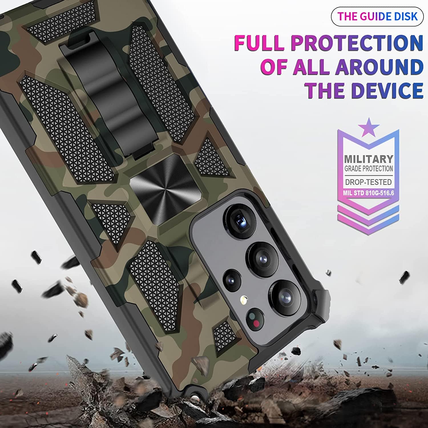Galaxy S23 Ultra Army Camouflage Case