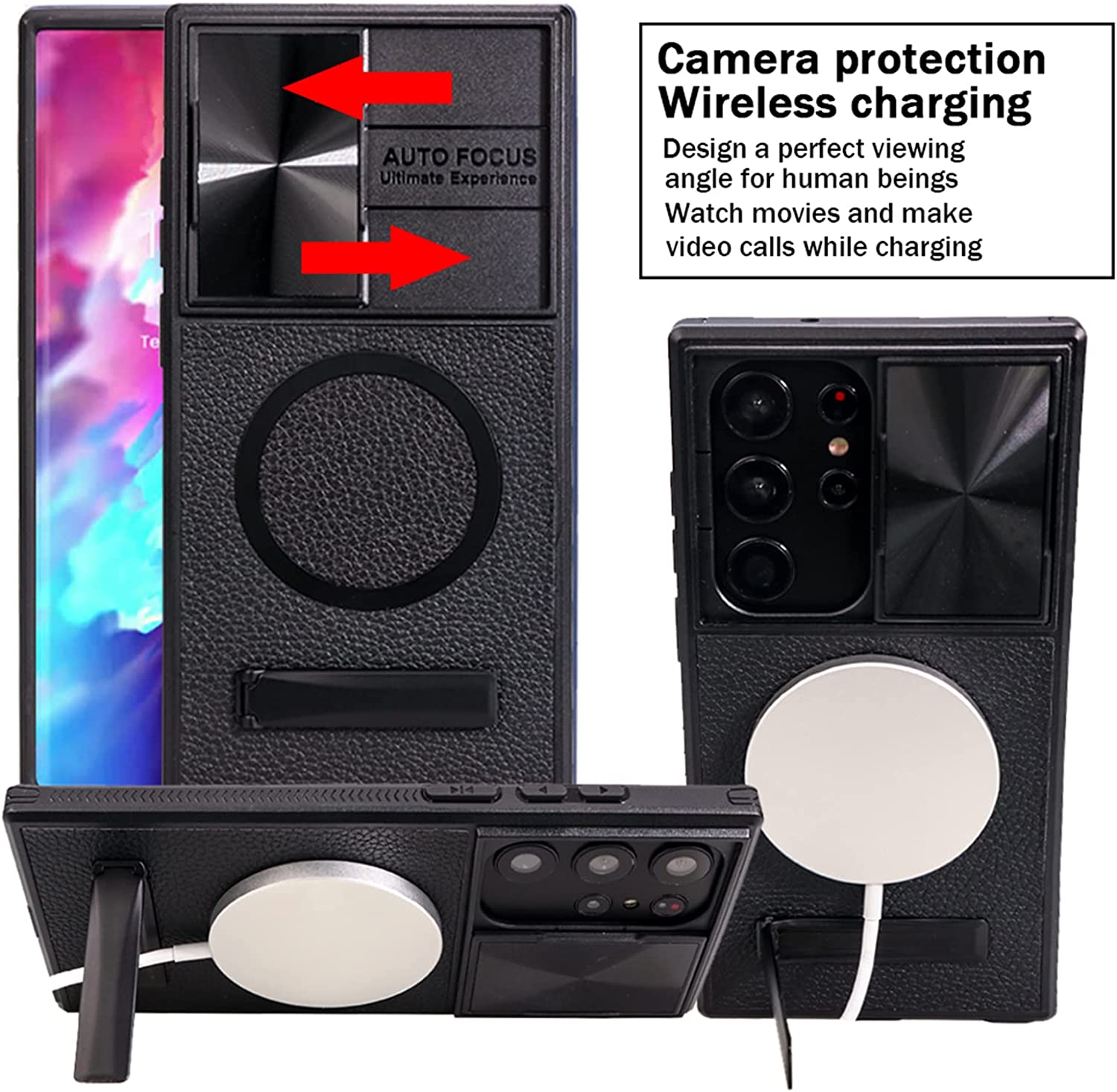 Galaxy S23 Ultra Magnetic Case Compatible with MagSafe Charger
