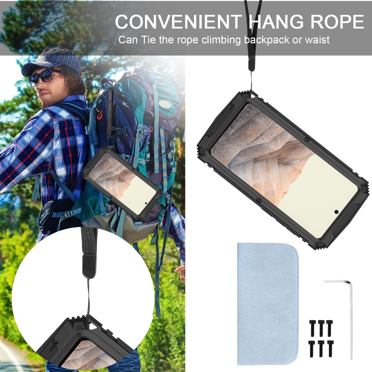 Google Pixel 6 Pro Metal Case | Aluminum Military Armor Full Body Heav