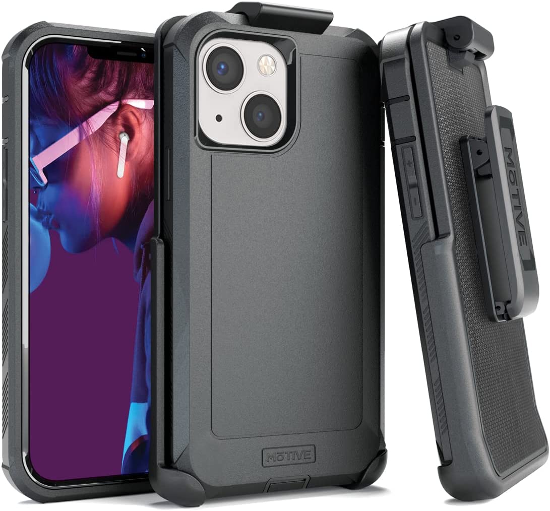 iPhone 13 Heavy Duty Rugged Case with Belt Clip Holster