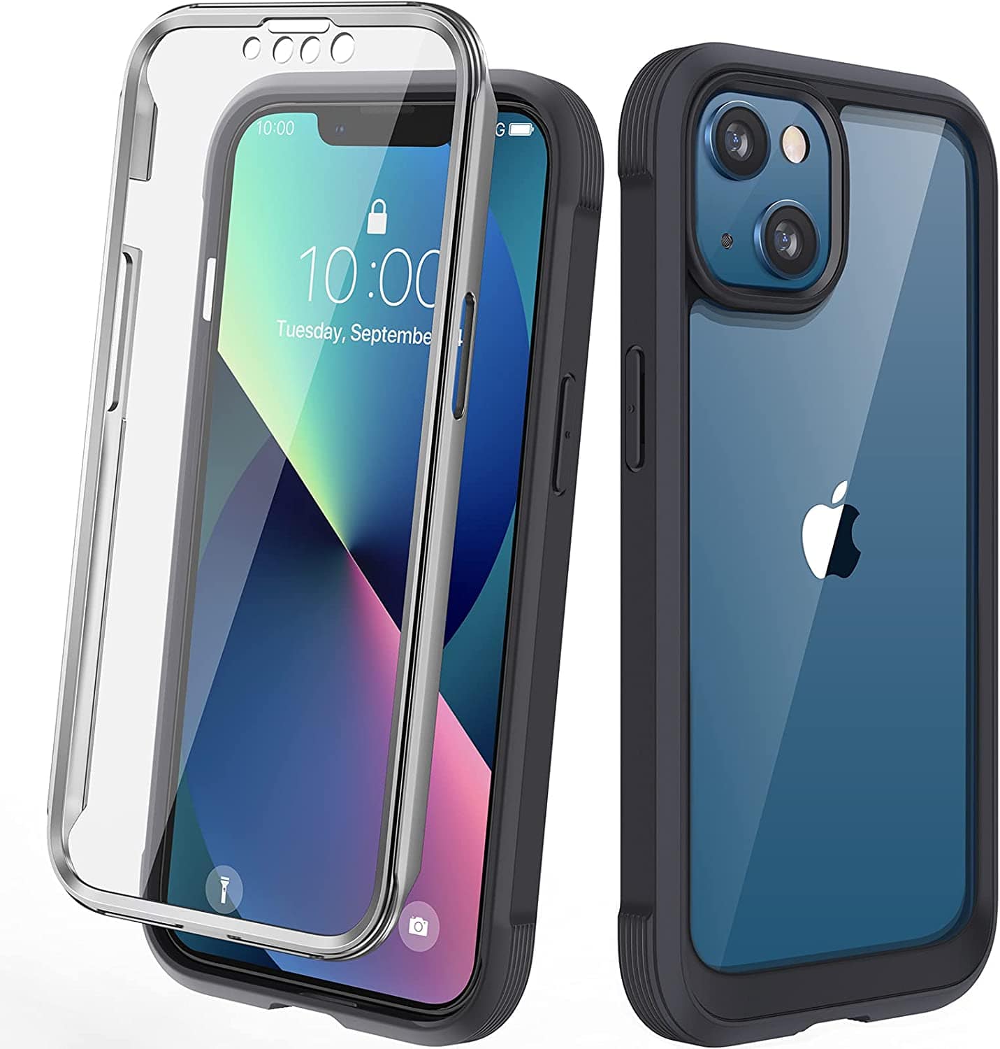 iPhone 13 Mini Full Body Rugged Case with Built-in Touch Sensitive Ant