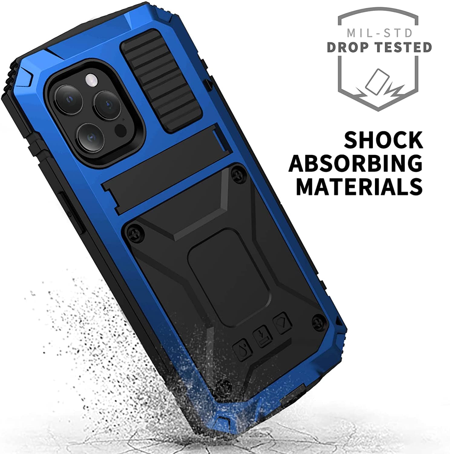 iPhone 13 Pro Max Metal Gorilla Case with Kickstand