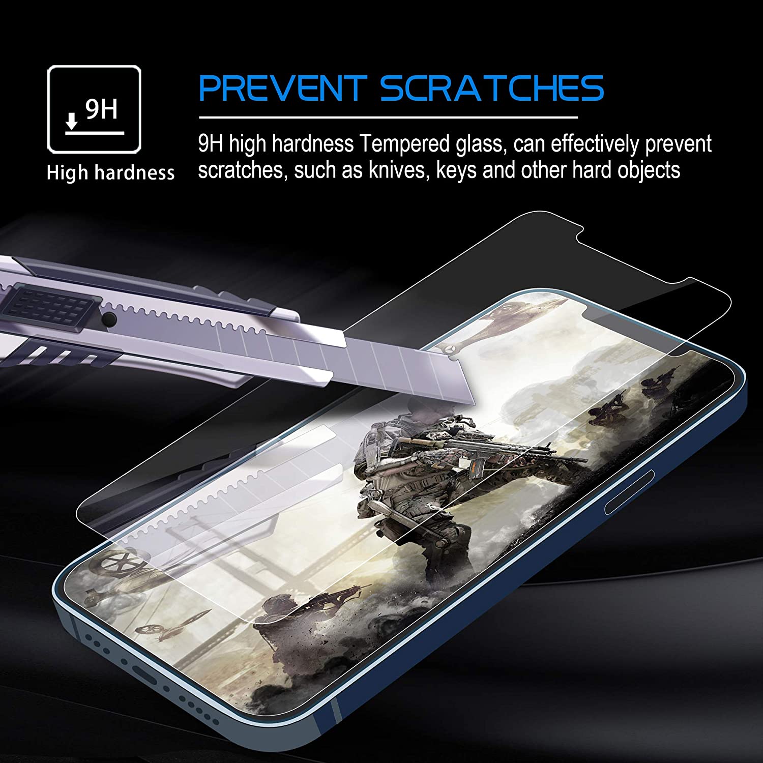 iPhone 13 Pro Max Tempered Glass Screen Protector | Tempered Glass iPh