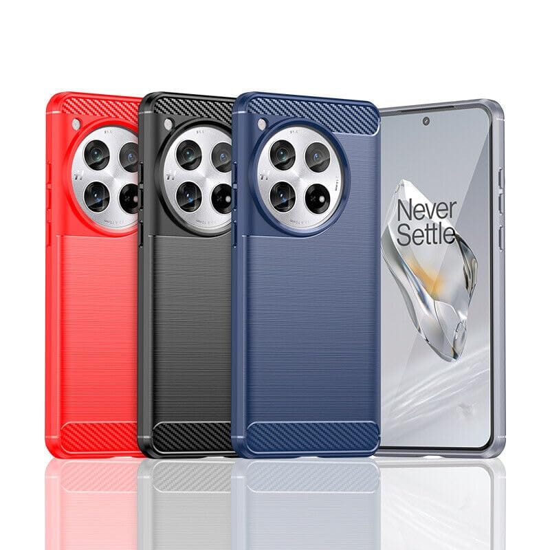 OnePlus 12 Soft TPU Bumper Flexible Carbon Fiber Texture Case - Gorilla ...